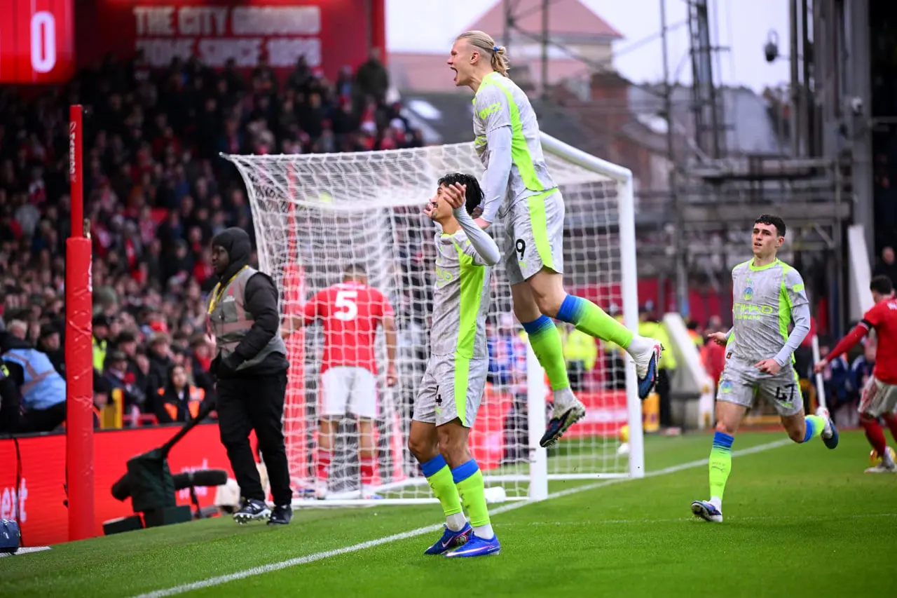 ناتینگهام فارست 1 - منچسترسیتی 2 ؛ سیتیزن ها به صدر رسیدند